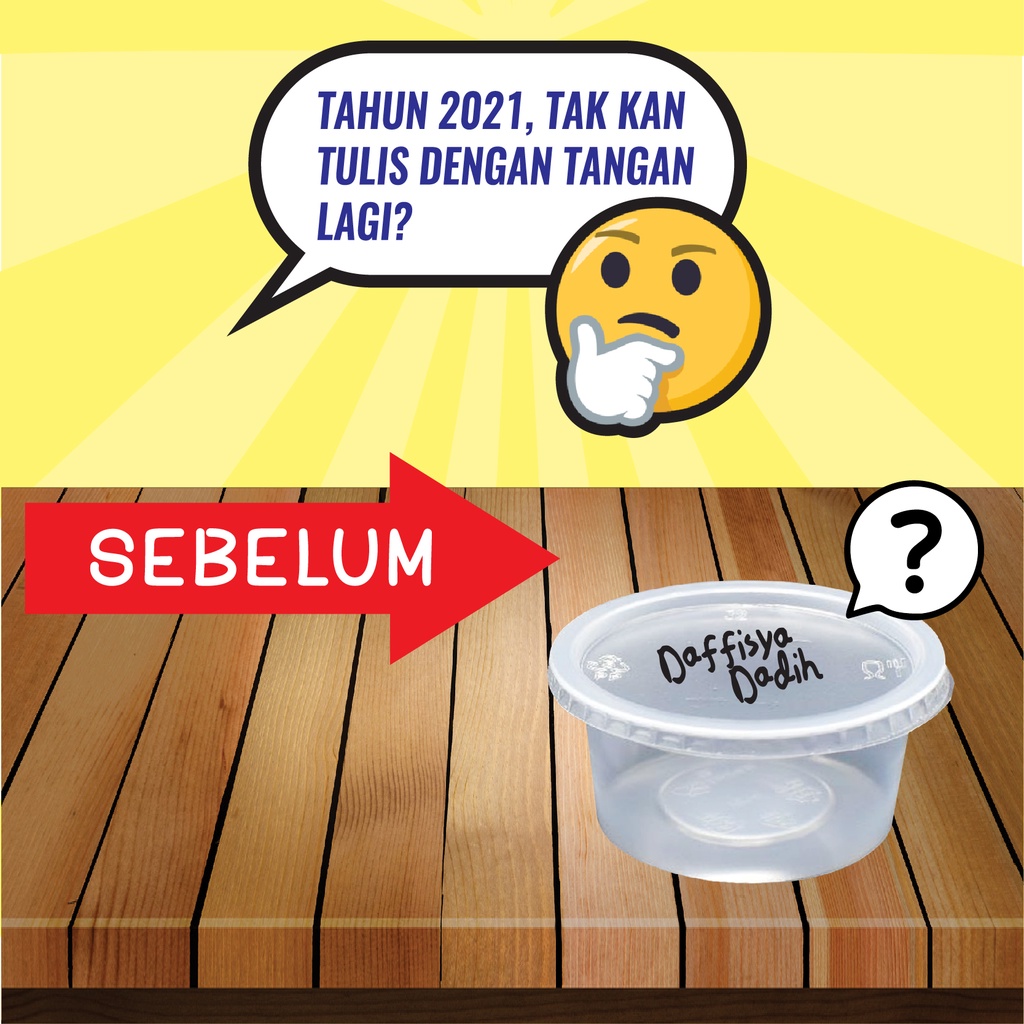 🔴label sticker🔴 5cm x 5cm | 100pcs/300pcs/500pcs/1000pcs | Shopee Malaysia