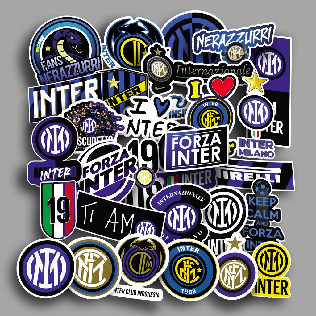 Inter Milan Logo Ball Club Helmet Sticker For Motorcycle | Shopee Malaysia