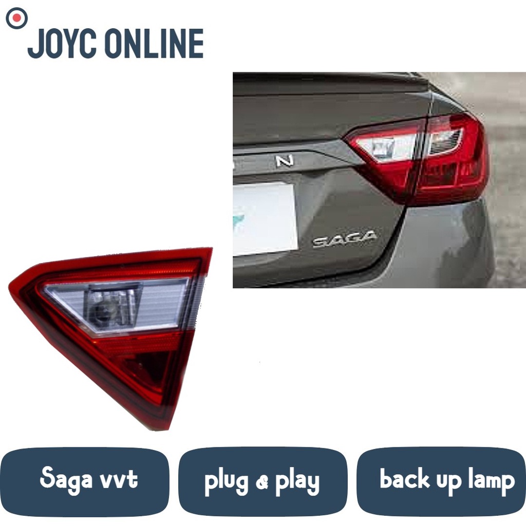 PROTON SAGA VVT 2016 Tail Lamp + Backup Lamp ( 1 set 4 pcs ) | Shopee Malaysia