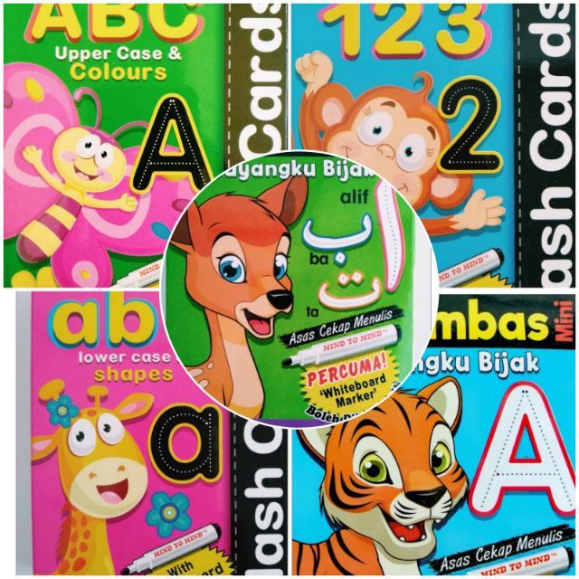 🔥 READY STOCK 🔥KAD IMBAS SAYANGKU BIJAK WARNA ABC 123 NOMBOR FLASH ...