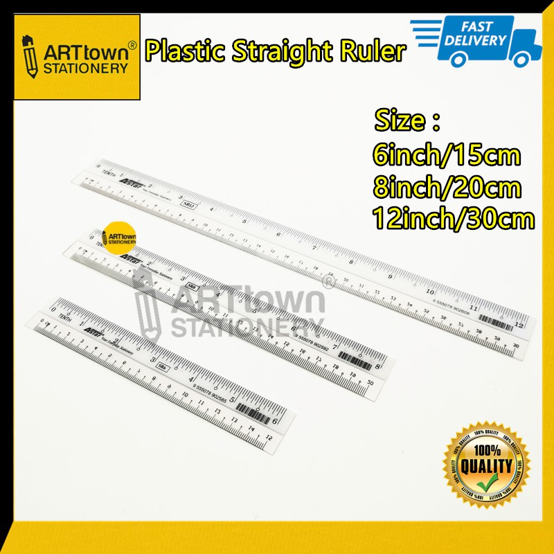 Plastic Straight Ruler 15cm / 20cm / 30cm (Ready Stock) | Shopee Malaysia