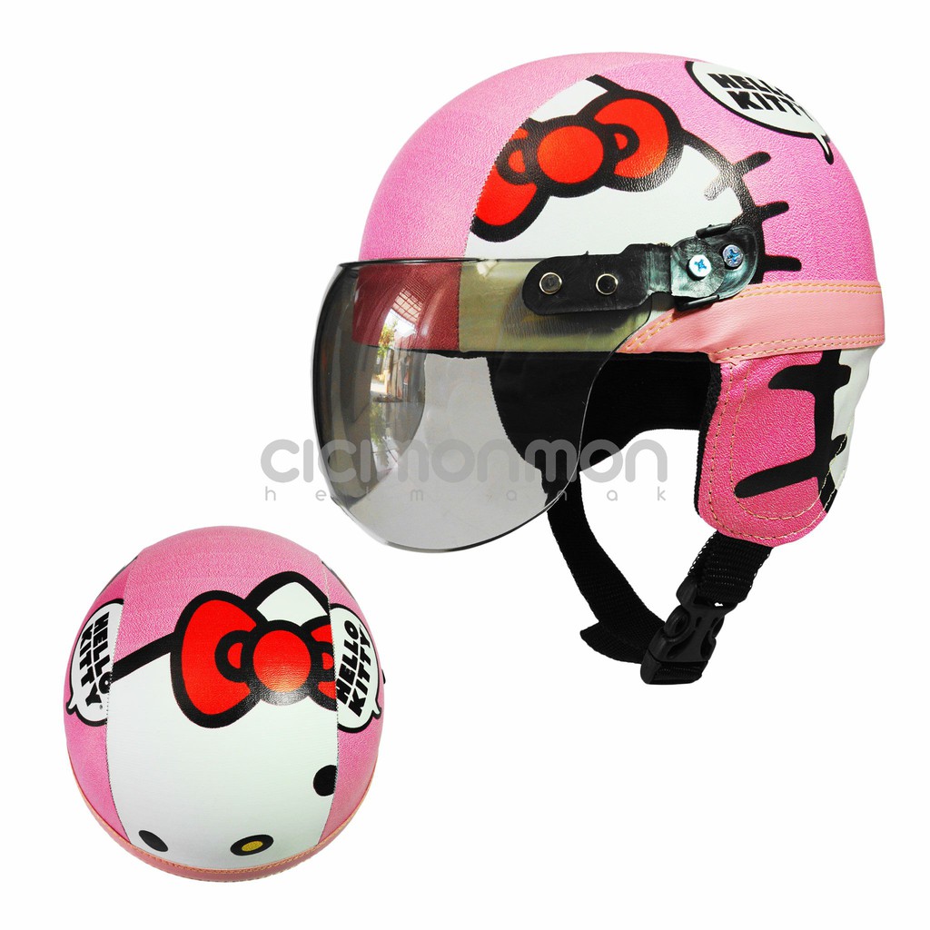 Super Hello Kitty Retro Child Helmet | SUPER Helm Anak Retro Hello ...