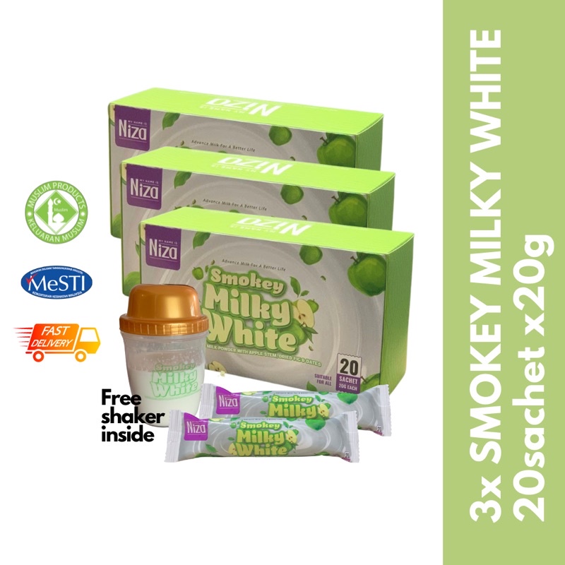 SUSU SMOKEY MILKY WHITE [3 KOTAK + FREE GIFT] | Shopee Malaysia