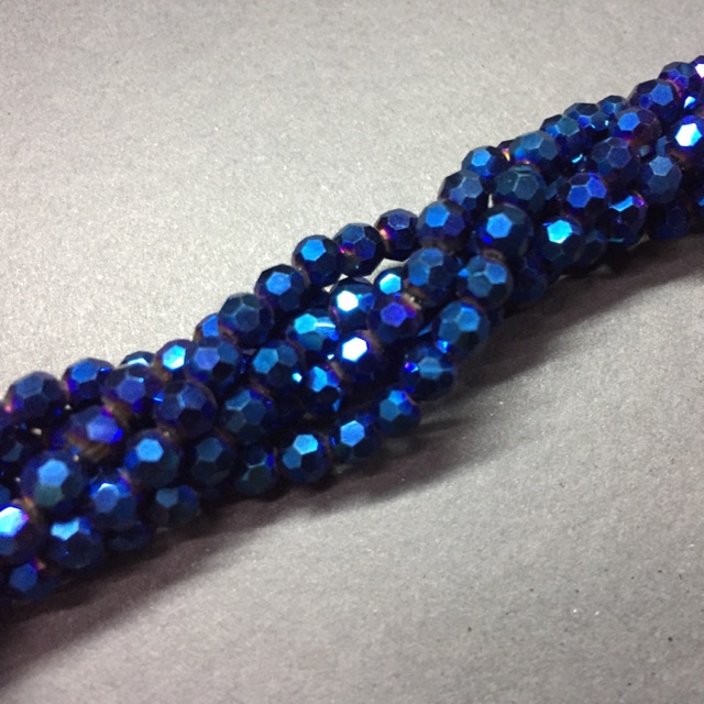 Faceted Round Crystal - Midnight Blue | Shopee Malaysia