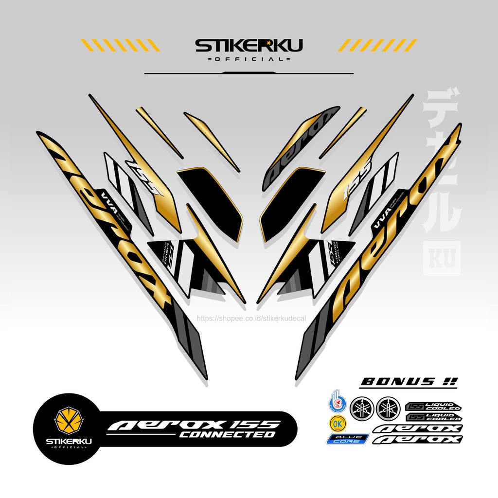 Striping AEROX 155 CONNECTED NEW/SPECIAL 1/STICKER AEROX 155 CONNECTED ...
