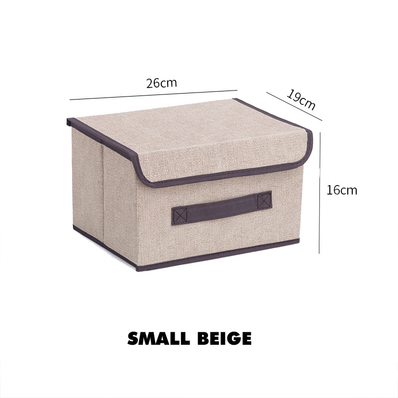 🔥HL🔥Japanese Style Storage Box Foldable Collapsible Storage Box Linen ...