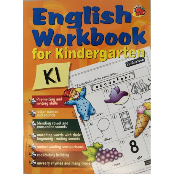 Tomato series English workbook for kindergarten K2 (206pages) | Shopee ...
