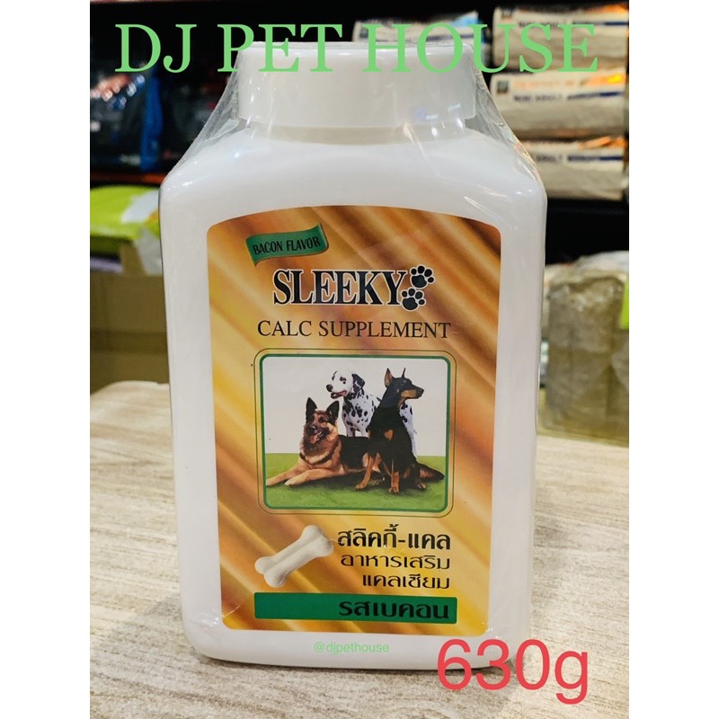 Sleeky Calcium Supplement Bacon Flavor For Dog And Puppy 630g | Shopee ...