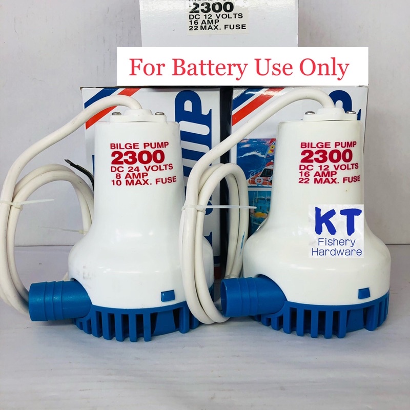 Submersible Pump Boat 2300 DC 12V / 24V / Pump Air Bot / Bilge Pump / 潜水泵 | Shopee Malaysia