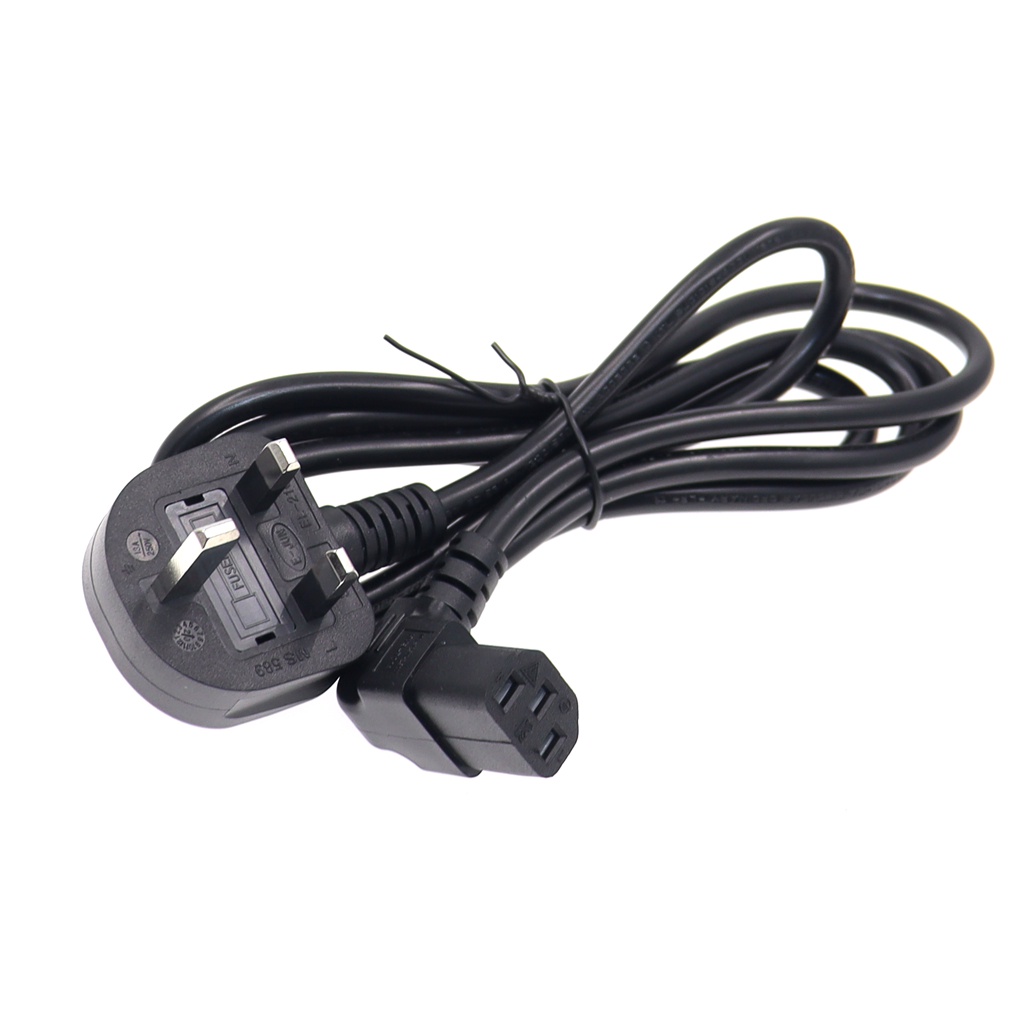 UK BS1363 3 pin Plug to C13 Female PDU Angle Power Cables,IEC C13 angle adapter,Power cord angle ...