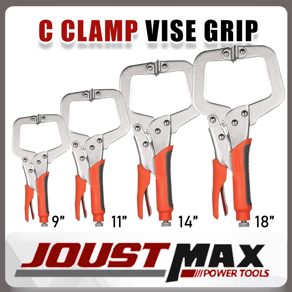 Multi-function Portable Steel C Clamp Vise Grip Locking Welding Plier 9" 11" 14" | Shopee Malaysia