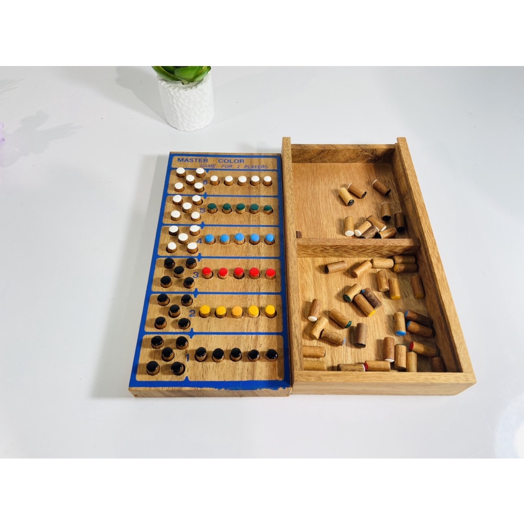 Wooden Guessing Toy (Wooden Mastermind Game) | Shopee Malaysia
