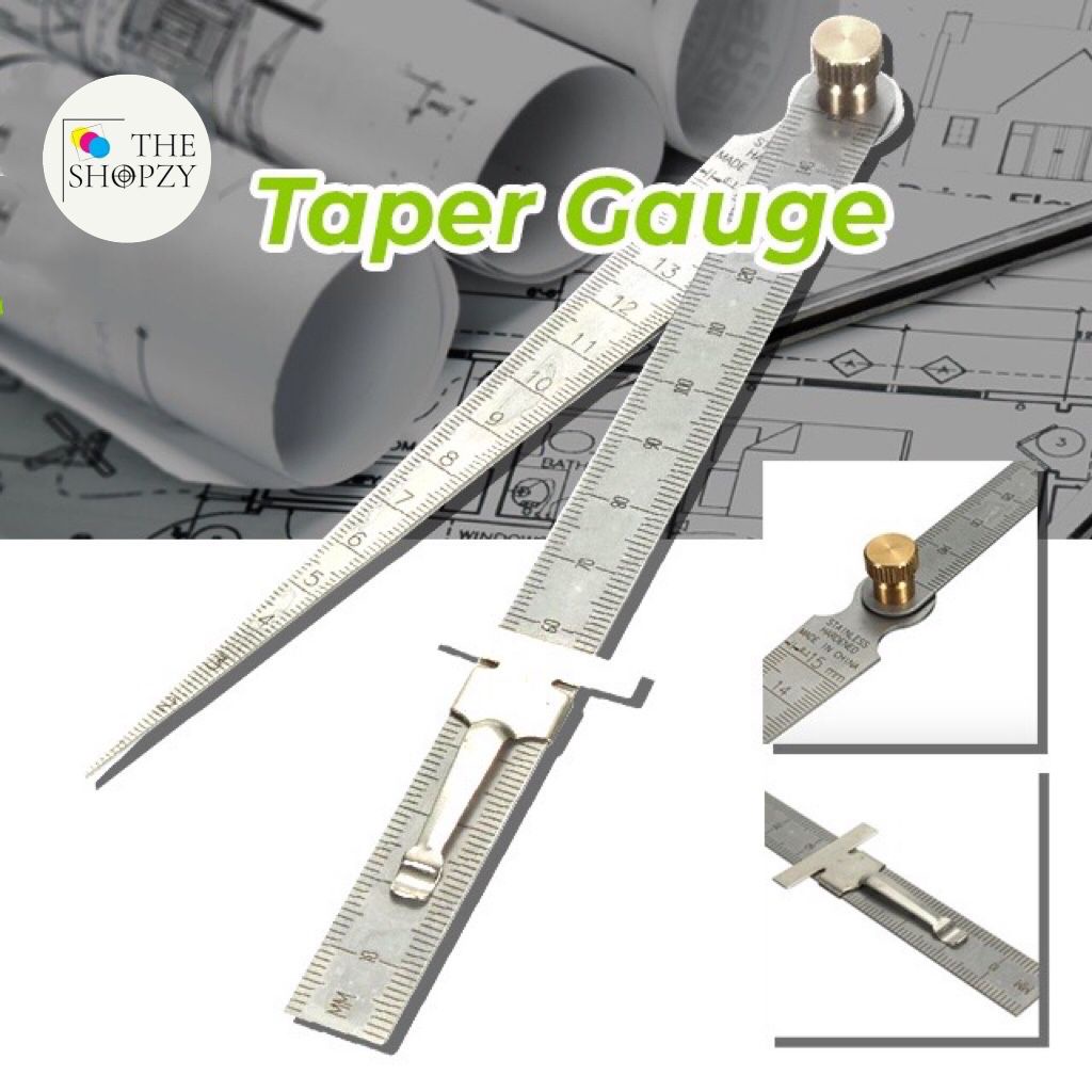 Stainless Steel Gap Taper Gauge Depth Ruler Set 楔型塞尺 | Shopee Malaysia