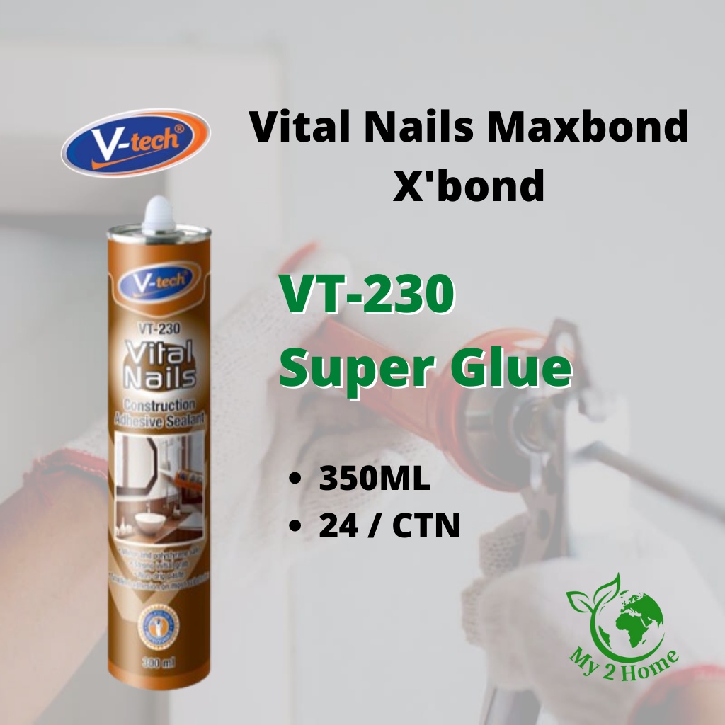 Vtech VT-230 Maxbond Vital Nails High Performance Construction Silicone ...