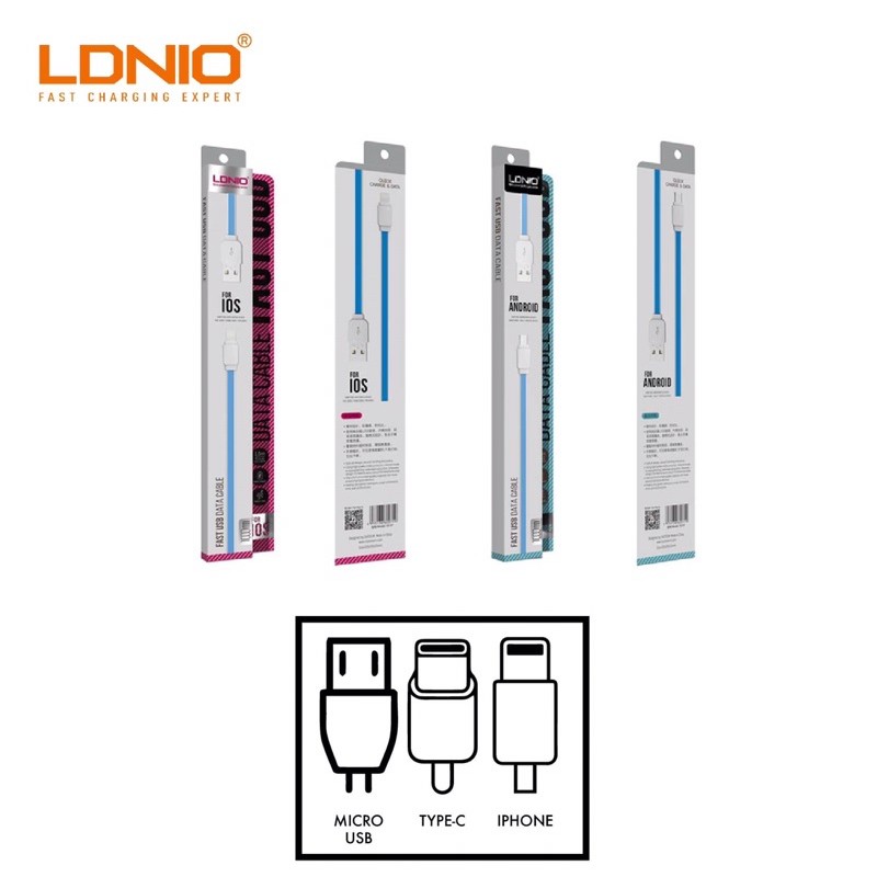 LDNIO DATA CABLE XS-07 MICRO IOS | Shopee Malaysia