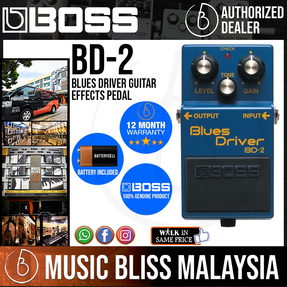 Boss BD-2 Blues Driver Guitar Effects Pedal (BD2) | Shopee Malaysia