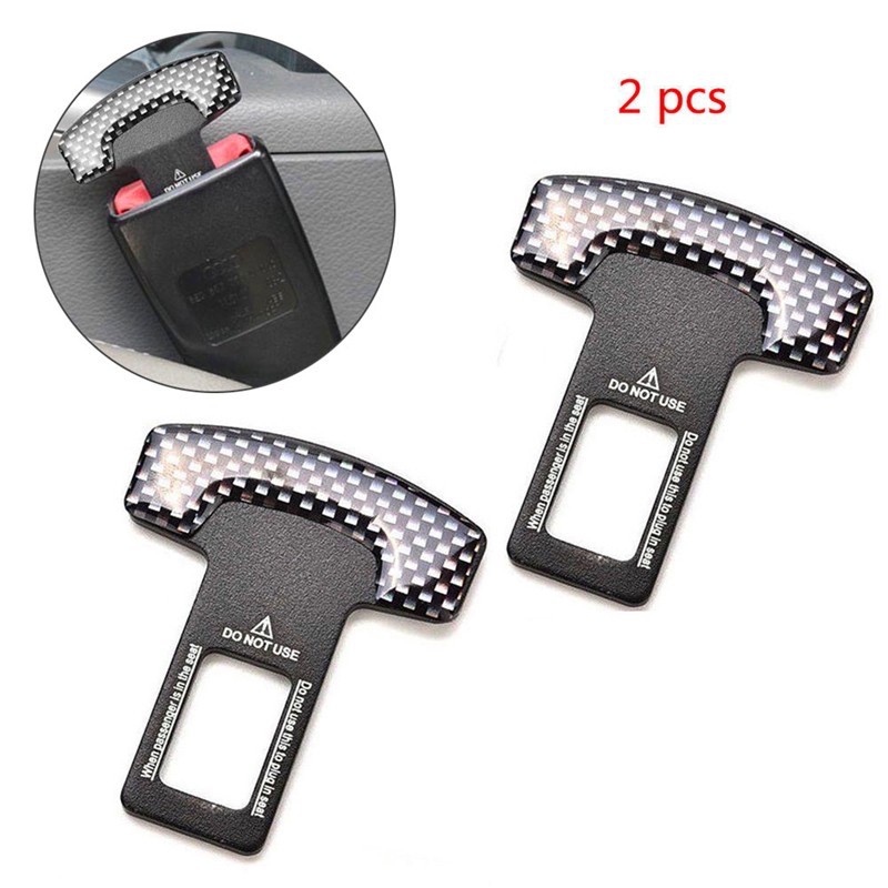 Universal Car Safety Belt Stopper Carbon (2Pcs) | Shopee Malaysia