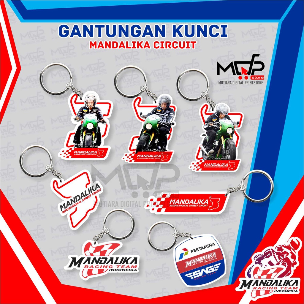 GANTUNGAN Mandalika KEYCHAIN MDPRINTSTORE MOTOGP Circuit KEYCHAIN ...