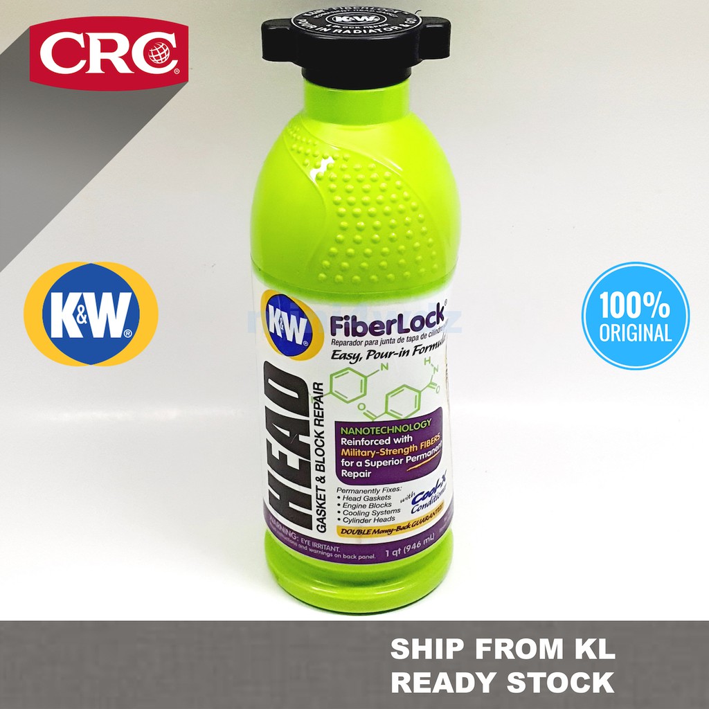 K&W 401224 FiberLock Head Gasket & Block Repair Radiator Cooling System ...