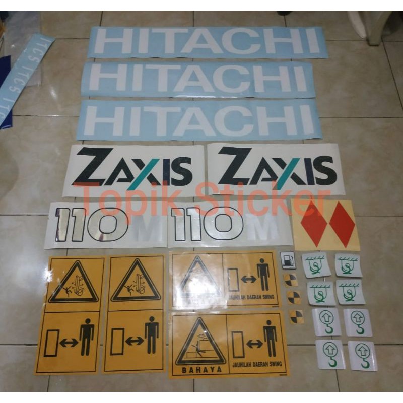 Hitachi Zaxis 110M Excavator Sticker Heavy Equipment Sticker | Shopee ...