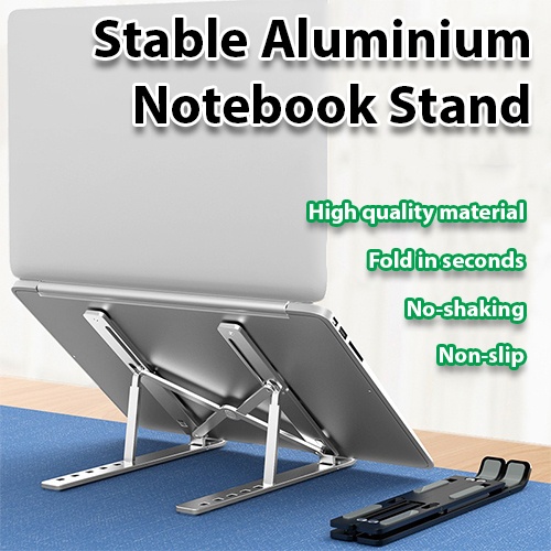 TABLET FOLDABLE STAND [THICK] Stable Notebook Stand Aluminum Tablet ...