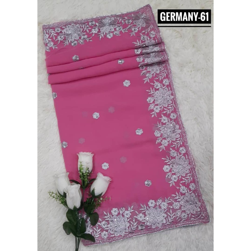 [Kain Sari] Kain Sari Viral- Pelbagai Warna-Lembut | Shopee Malaysia