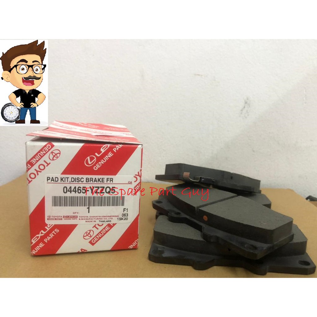 UMW Genuine Toyota Hilux 2005-2011 KUN25 Front Disc Brake Pads 04465 ...