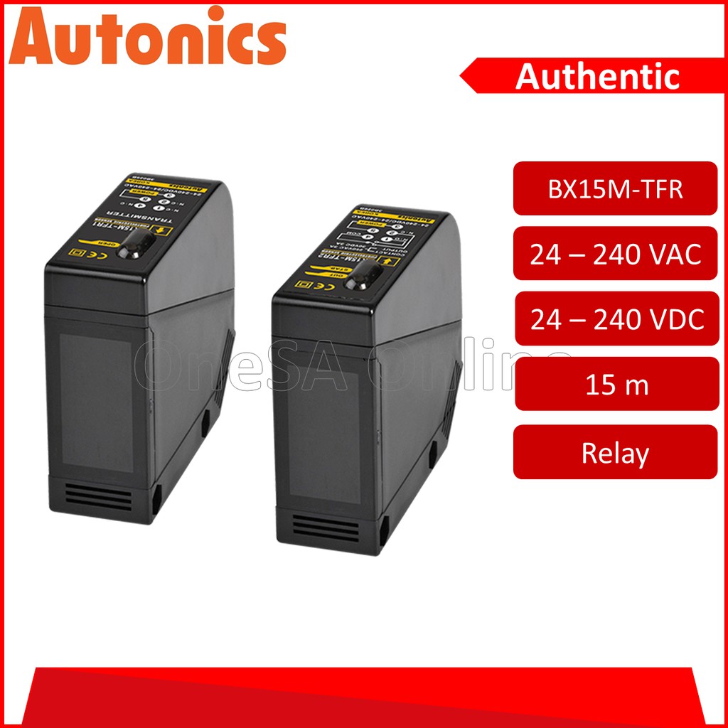 AUTONICS PHOTOELECTRIC SENSOR THRO.-BEAM 15M RELAY(BX15M-TFR-AD24-240) | Shopee Malaysia