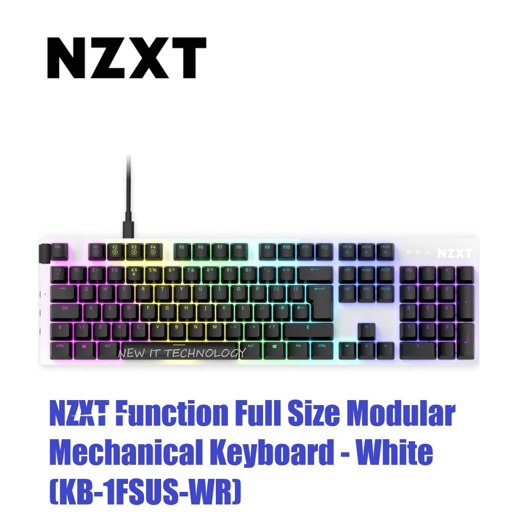 NZXT Function 2 Modular RGB Mechanical Gaming Wired Keyboard [ Full ...