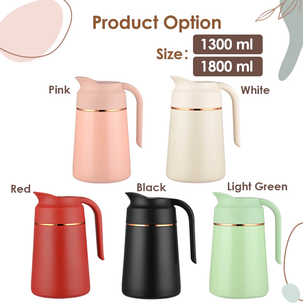 Encora SUS316 Stainless Steel Vacuum Flask Insulated Jug Hot/Cold Water ...