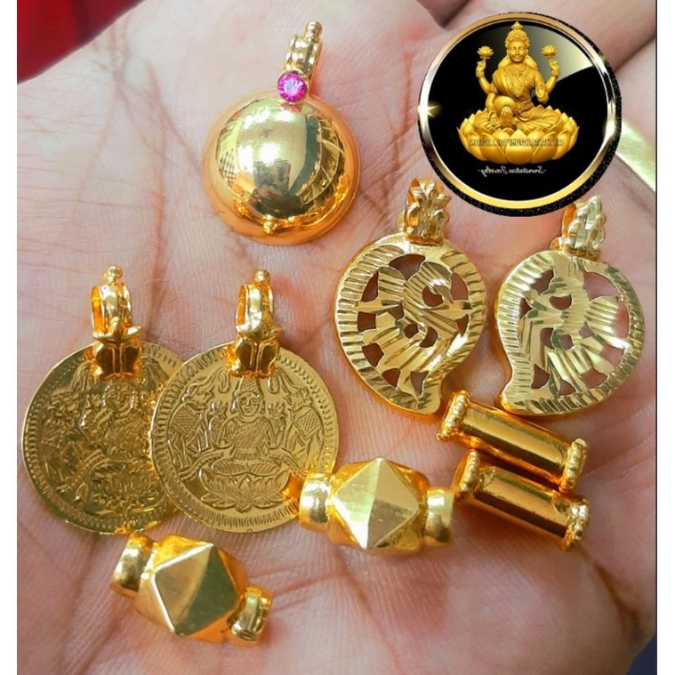 Pink stone Pottu thali(SET) (1gramgoldplated) ready stock | Shopee Malaysia