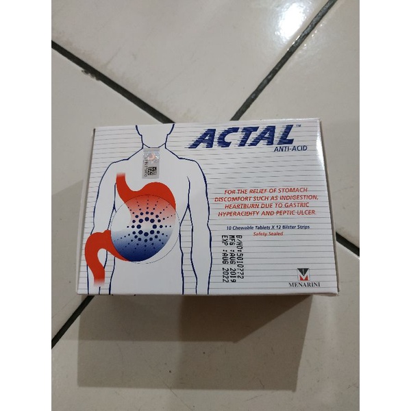 Actal Anti Acid Malaysia Contents 120 Tablets BOX | Shopee Malaysia