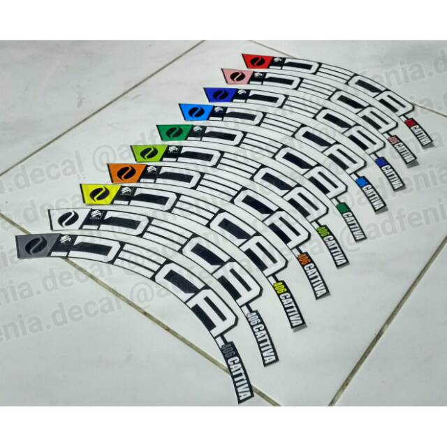 Java Deca Cattiva Sticker Decal Rim Sticker Decal / Seli Wheelset Rims ...