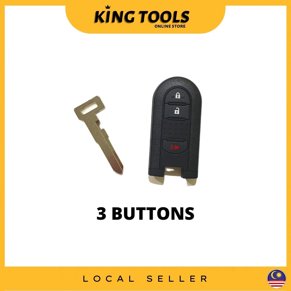 Perodua Axia Myvi Aruz Bezza Smart Key Replacement with blank key 3 ...