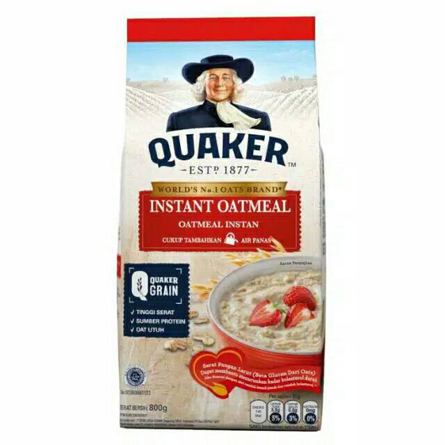 Quaker OATMEAL INSTANT (REF) PCK 800g | Shopee Malaysia