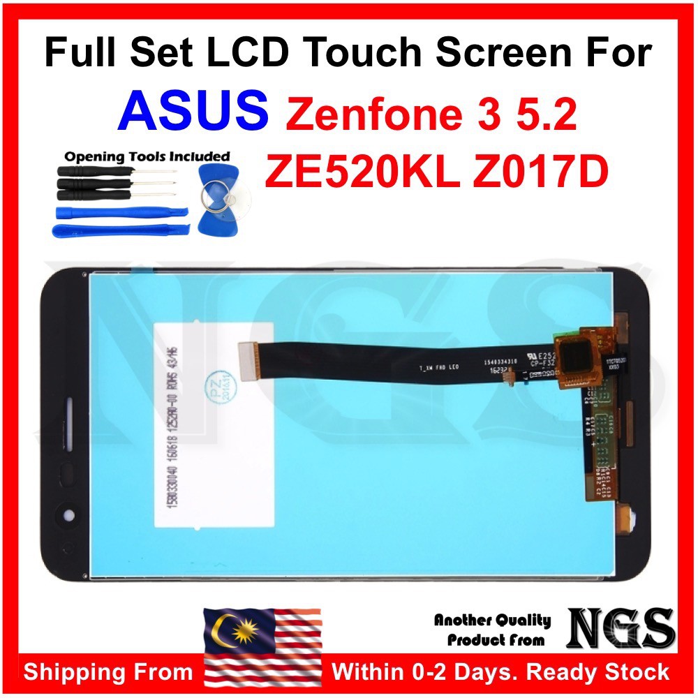 NGS Replacement LCD Touch Screen FOR Asus Zenfone 3 5.2 ZE520KL Z017D ...