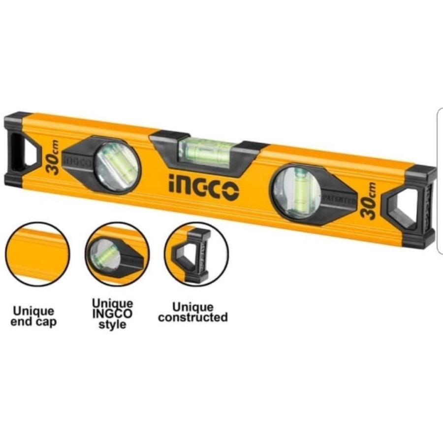 SIKU Ingco HSL08030 Water Pass 30CM 12" Water Pass 30CM Spirit Level ...