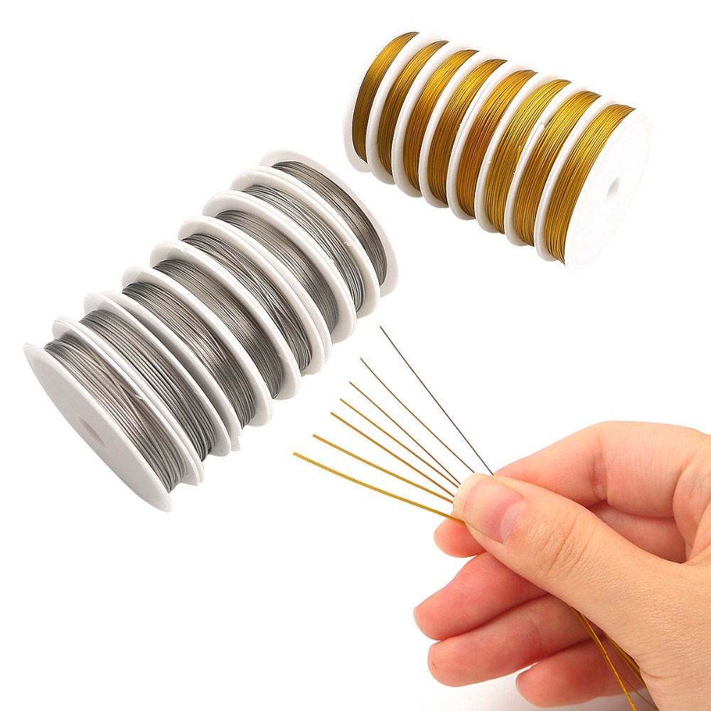 1 Roll Stainless Steel Wire Tiger Tail Beading Wire DIY Jewelry ...