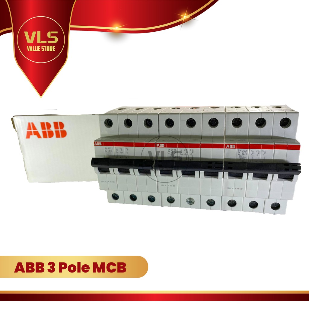 ABB 3POLE 32A 40A 63A MCB 【ORIGINAL 100% AUTHENTIC】 | Shopee Malaysia