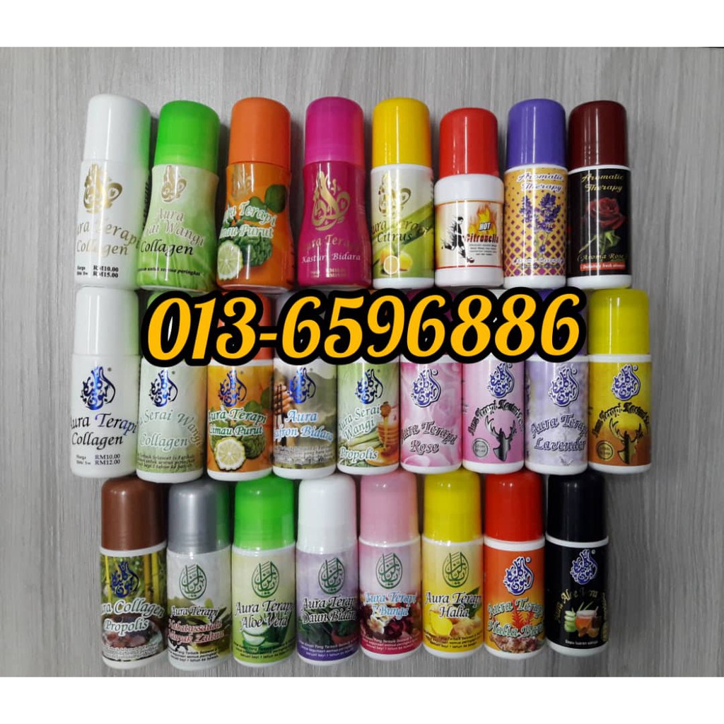 Aura Collagen Terapi Roll On Aroma Terapi Theraphy Original HQ | Shopee ...
