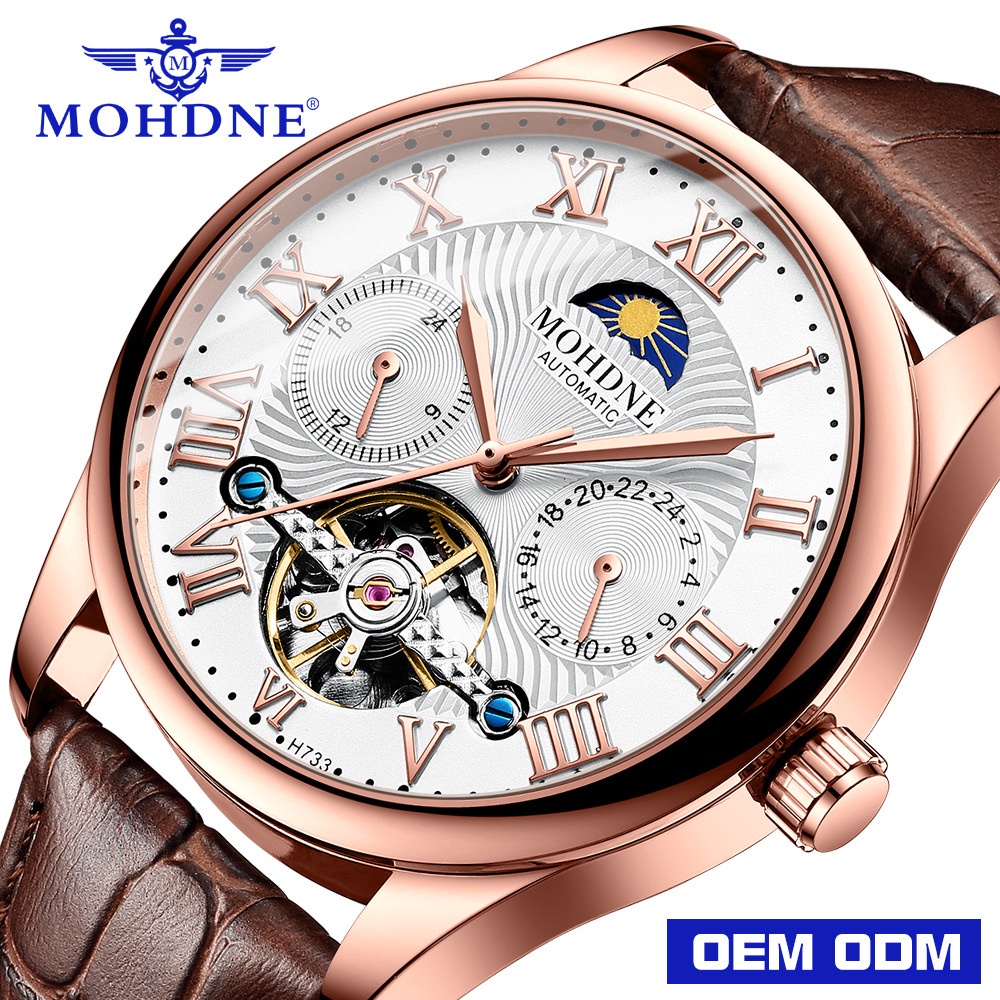 Modun mohdne men's mechanical watch automatic hollow Tourbillon ...