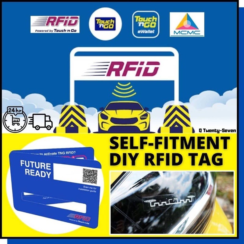 💥Ready Stock💥 Touch 'n Go Self -fitment (DIY) RFID Tag-Sticker RFID ...