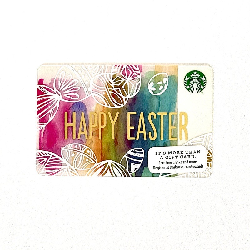 Happy Easter Starbucks Card US 2015 Easter Passover Day Card | Shopee ...