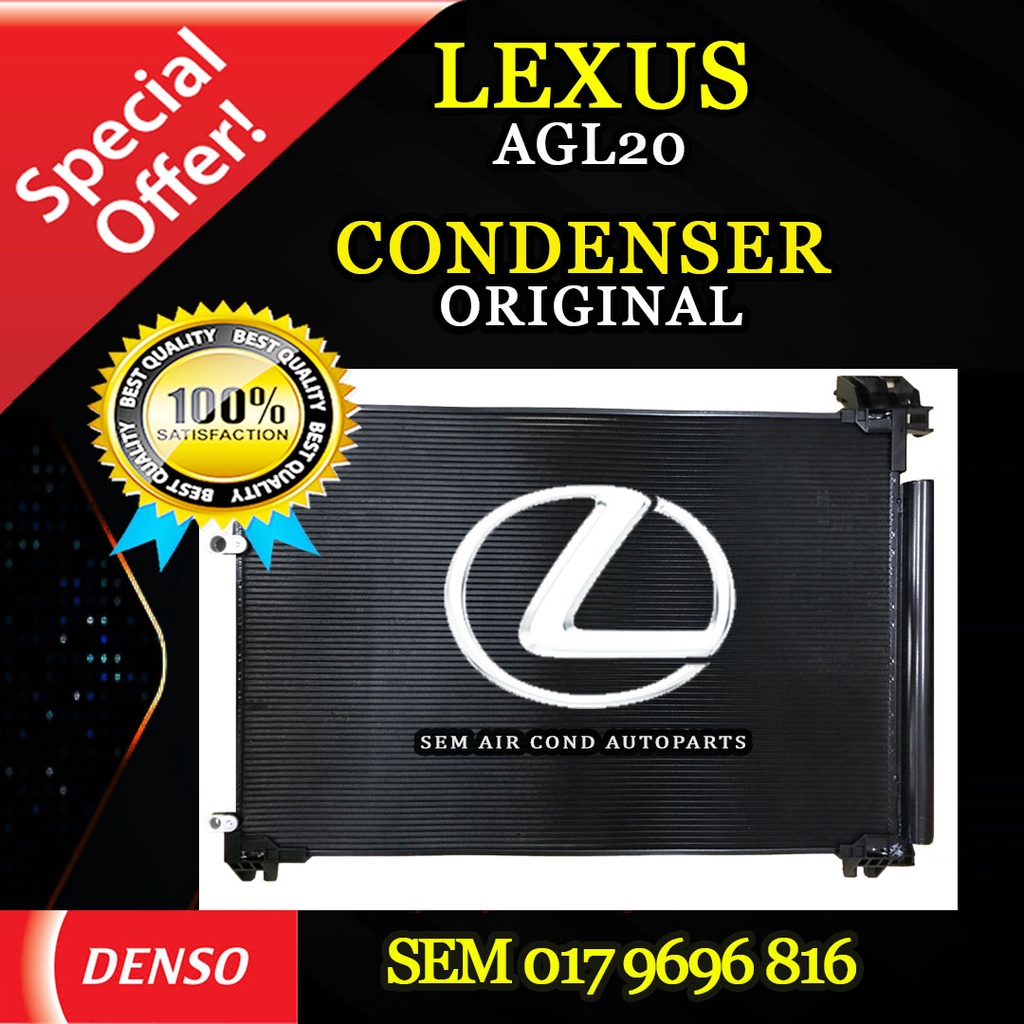 LEXUS AGL20 ORIGINAL DENSO ND CONDENSER/ KONDENSER (CAR AIRCOND SYSTEM ...