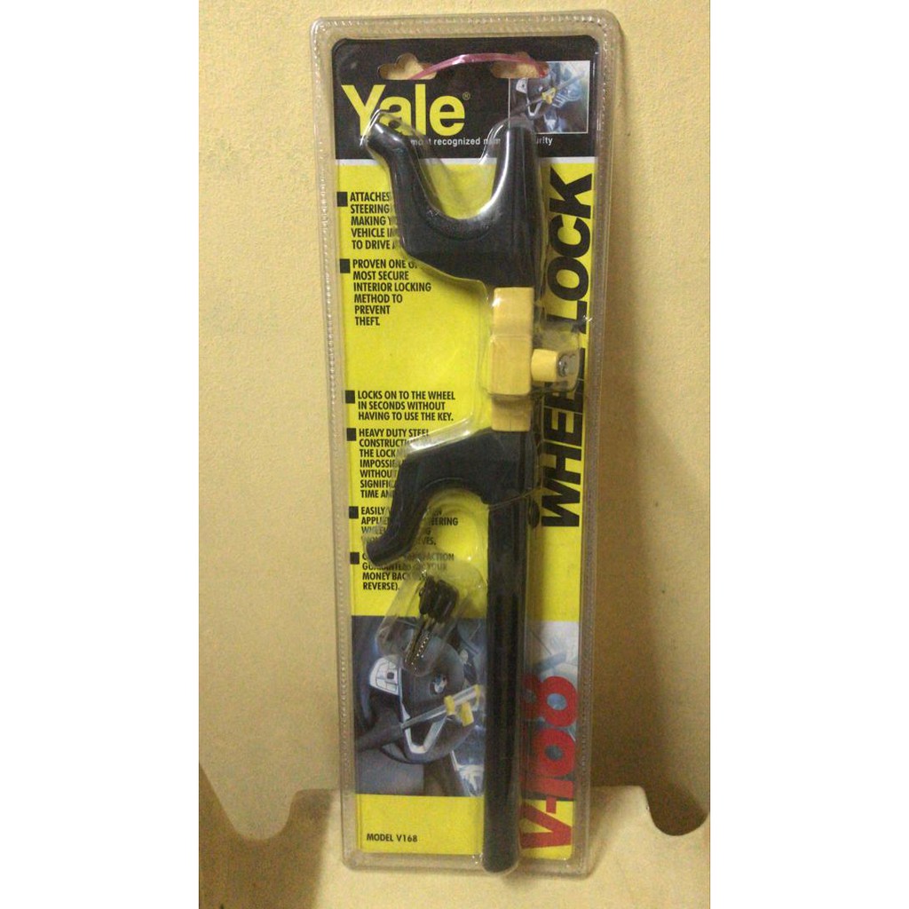 Yale Steering Wheel Lock. Heavy Duty. Good Quality. 100% Original ...