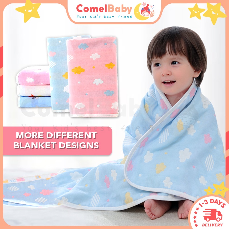 Comelbaby Baby/Kids Blanket 6 Layer Cotton Gauze Quilt Comforters Kids ...