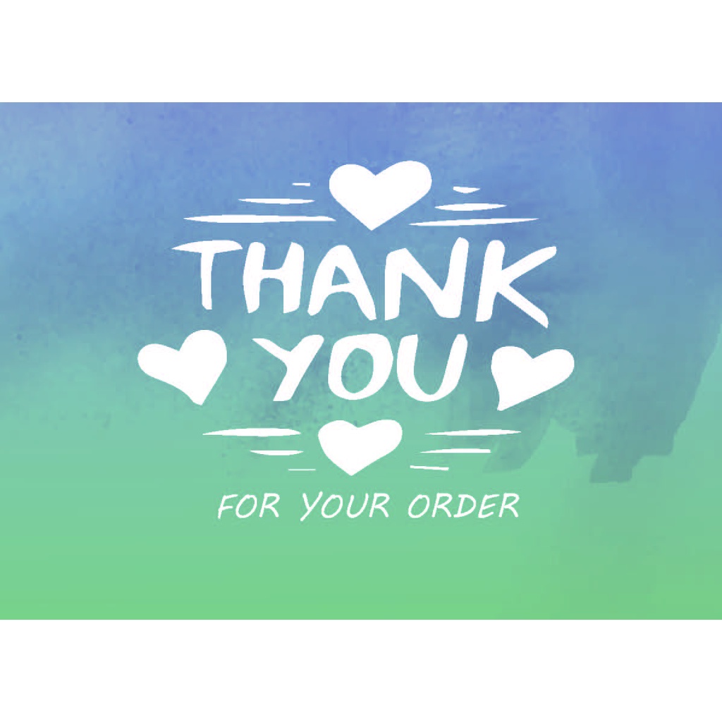 THANK YOU CARD | TERIMA KASIH KAD ( FOR YOUR ORDER ) | Shopee Malaysia