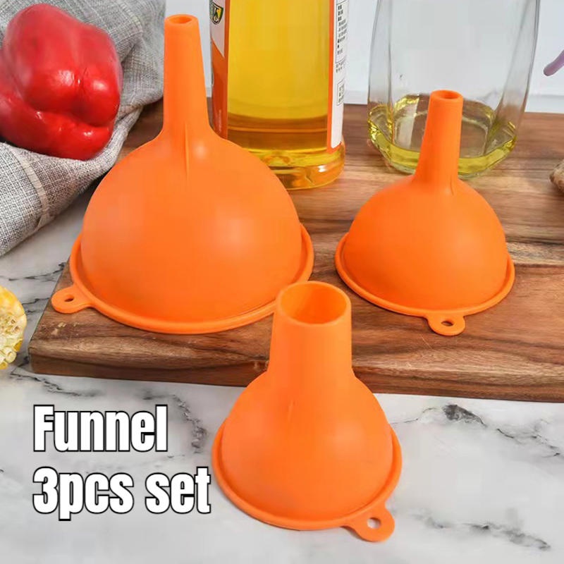 Silicone Funnel Three Set - Large Funnel/Medium Funnel/Small Funnel ...