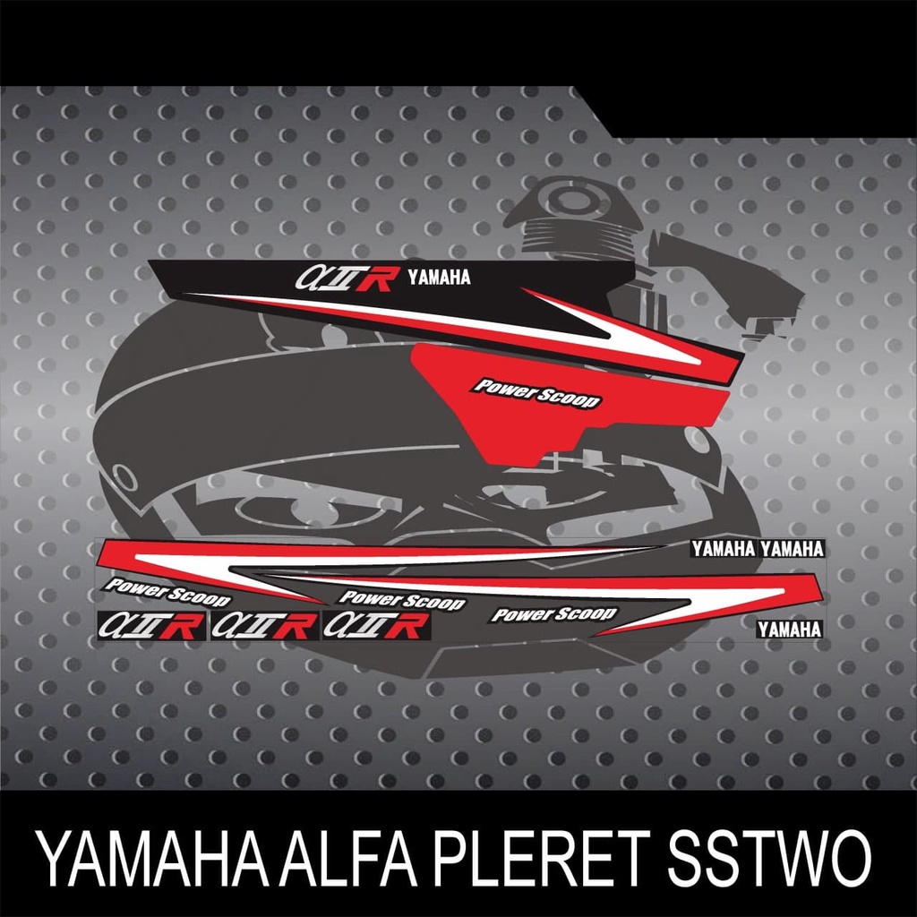 Yamaha ALFA PLERET SSTWO STRIPING STICKER | Shopee Malaysia