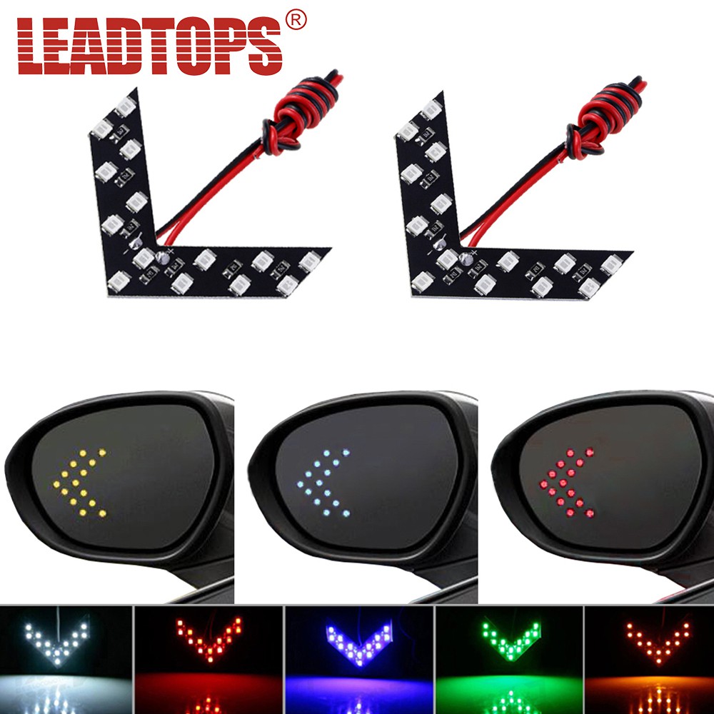 LEADTOPS 14 SMD LED Arrow Panel For Car Rear View Mirror Indicator Turn ...